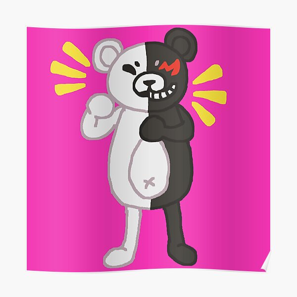 "Monokuma from Danganronpa" Poster by SunflowerSenpai | Redbubble