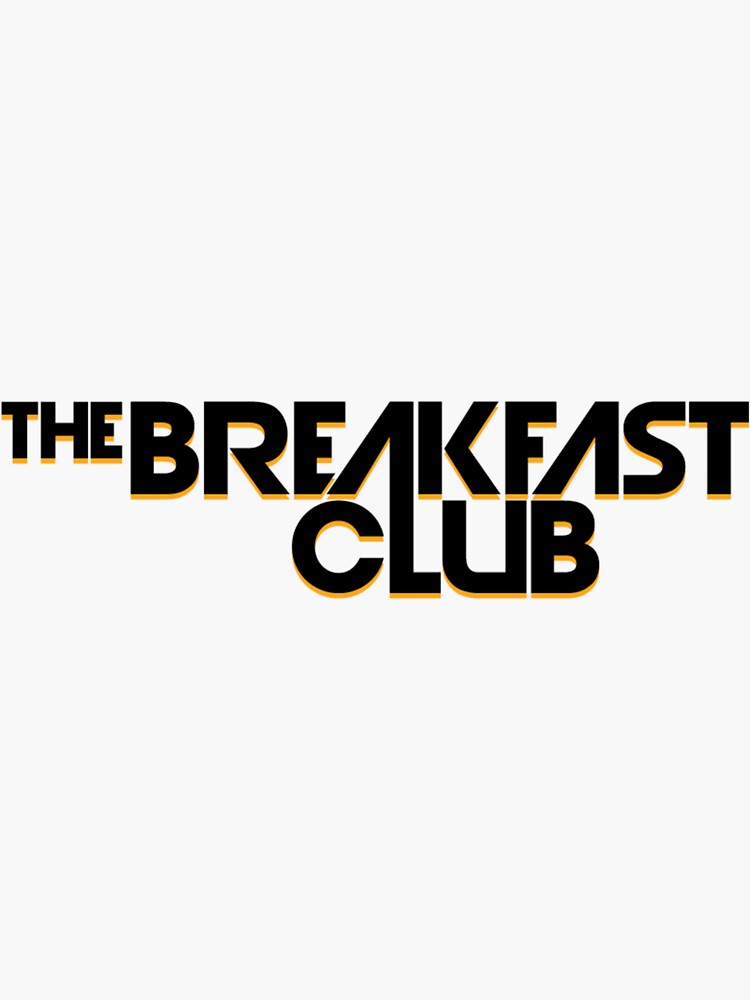 "Classic The Breakfast Club logo" Sticker for Sale by Bombideas | Redbubble