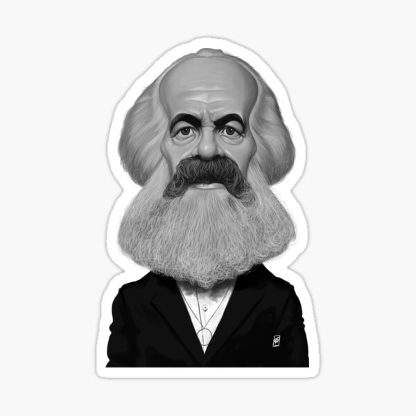"Karl Marx" Sticker by robCREATIVE | Redbubble