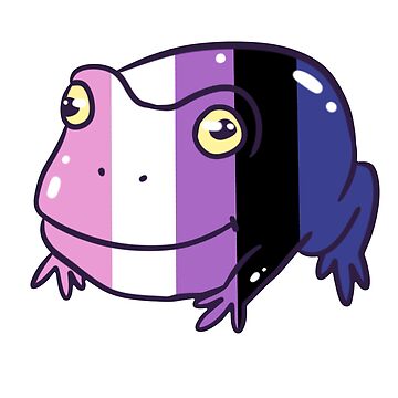 "Genderfluid Pride Frog" Sticker for Sale by howdyrobin | Redbubble