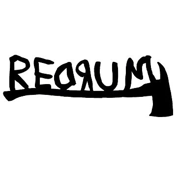 "RedRum" Sticker for Sale by GothomInk | Redbubble