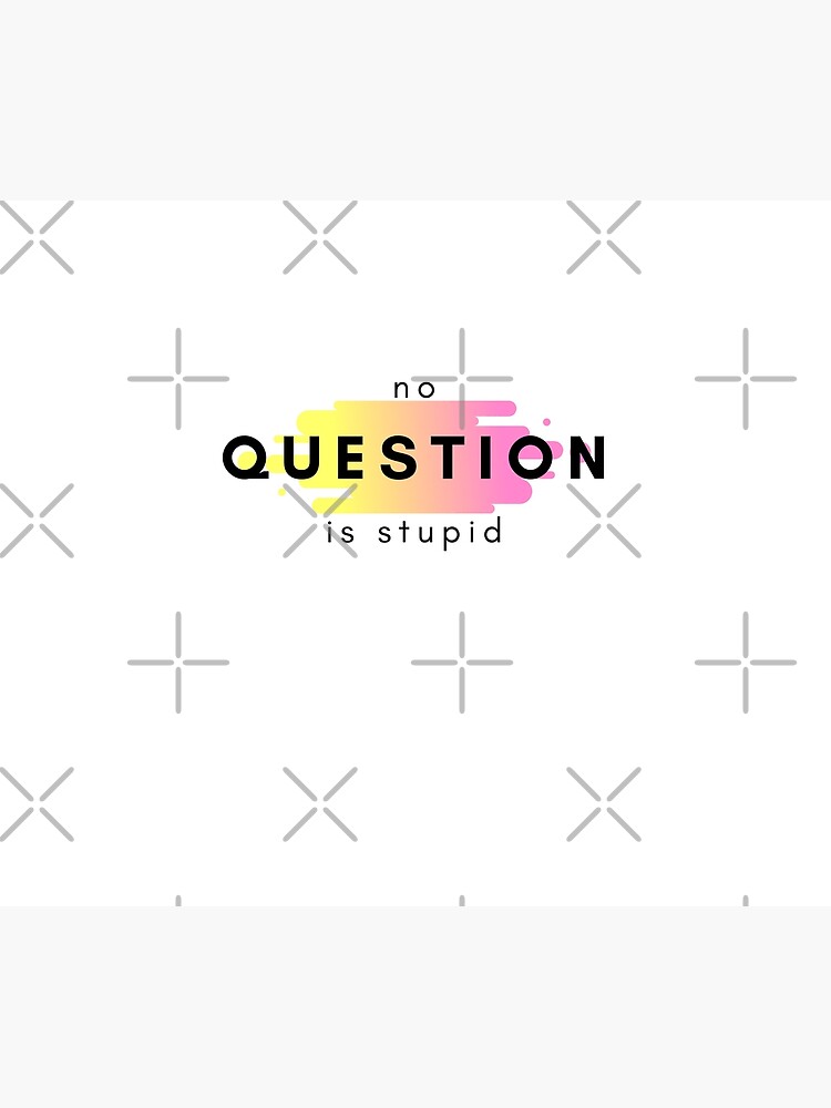 Plaid « Aucune question n'est stupide », par AqsaMustafa | Redbubble