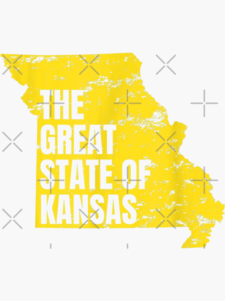 "Great State of Kansas Meme President Trump Missouri Gift" Sticker for ...