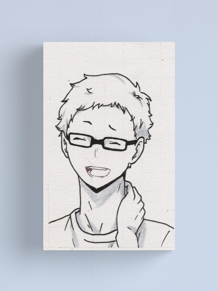 "Tsukishima Kei Haikyuu" Canvas Print for Sale by kharyleaguilar ...
