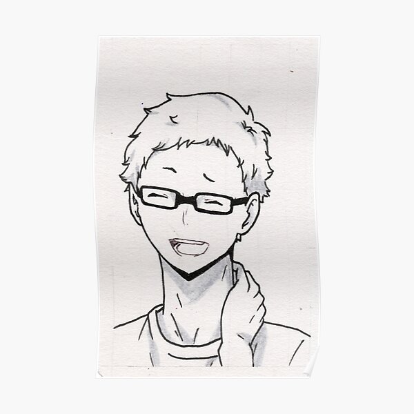 "Tsukishima Kei Haikyuu" Poster by kharyleaguilar | Redbubble
