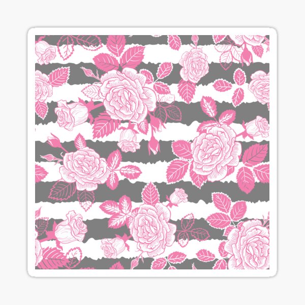 "Pretty Pink Roses " Sticker for Sale by Farijazz | Redbubble