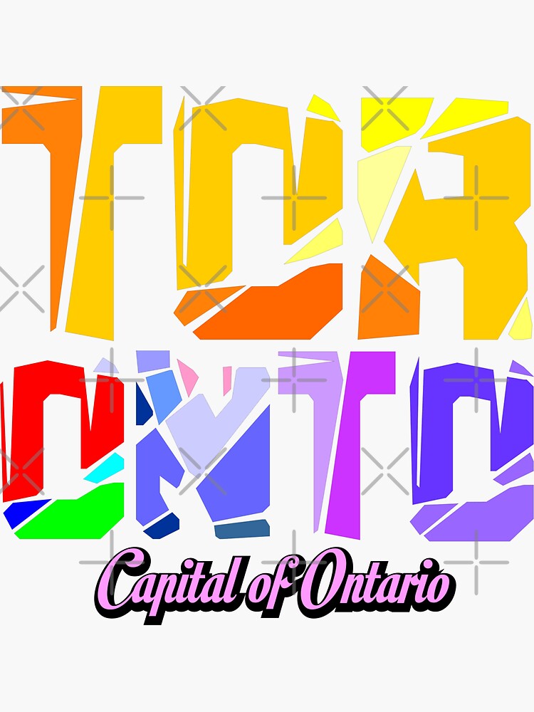 "Toronto Capital of Ontario - Canada" Sticker for Sale by comancha ...