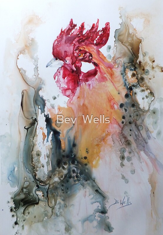 "Yupo -3" by Bev Wells | Redbubble