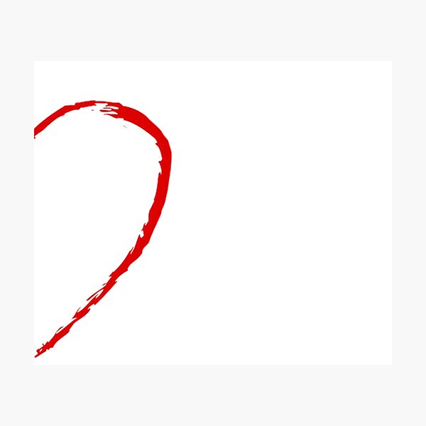 "Half Heart - Left" Photographic Print for Sale by ellaine13 | Redbubble