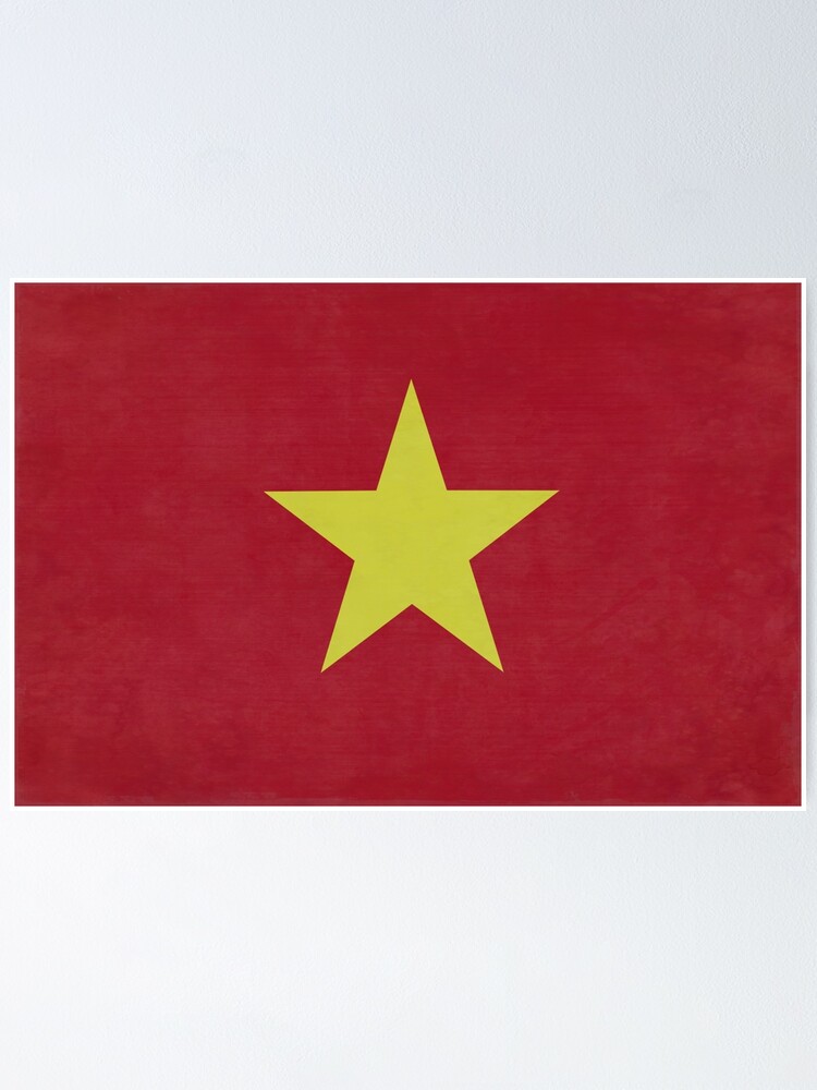 "Vietnam Flag" Poster by LMontgomery | Redbubble