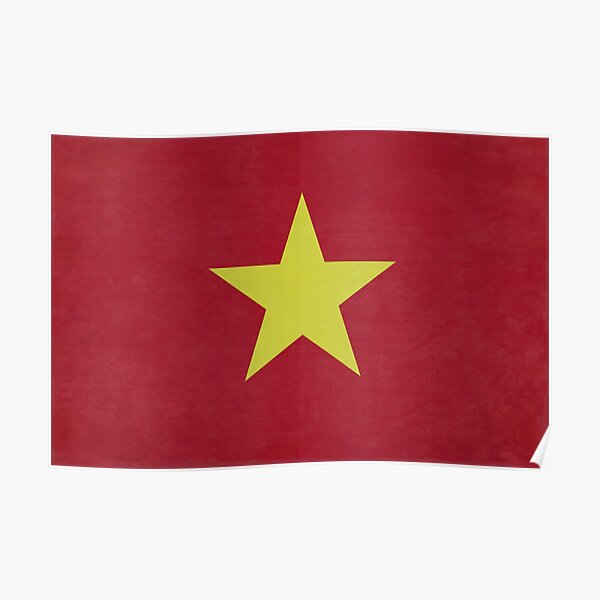 "Vietnam Flag" Poster by LMontgomery | Redbubble