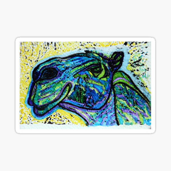 "Camel - Rainy Season" Sticker by Menajolie | Redbubble