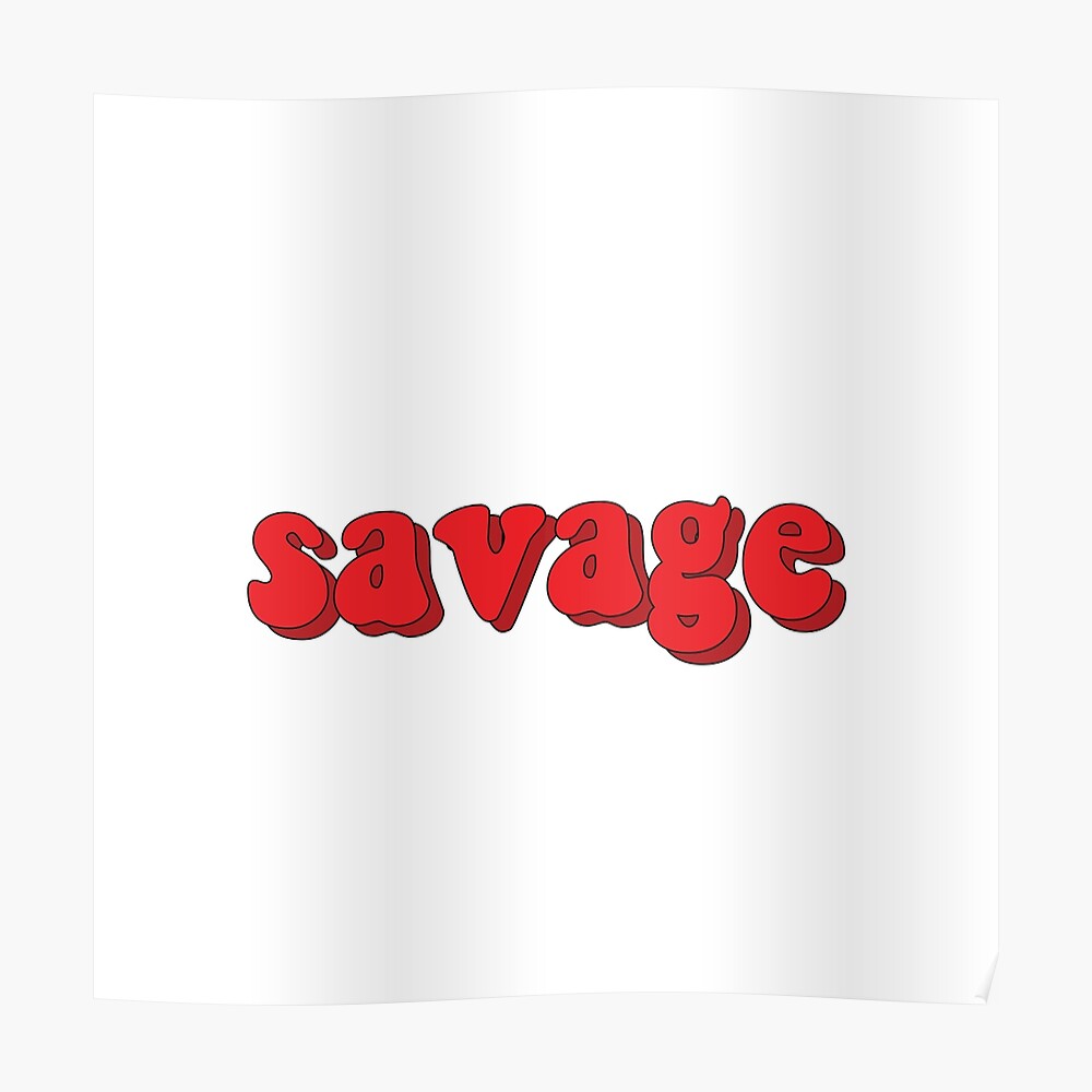 SAVAGE 3D" Sticker For Sale By Qlmao Redbubble | atelier-yuwa.ciao.jp