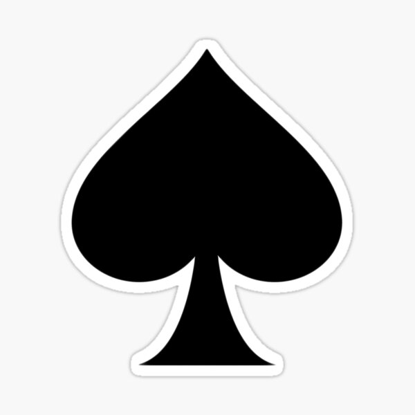 "Spades" Sticker by tommilani | Redbubble