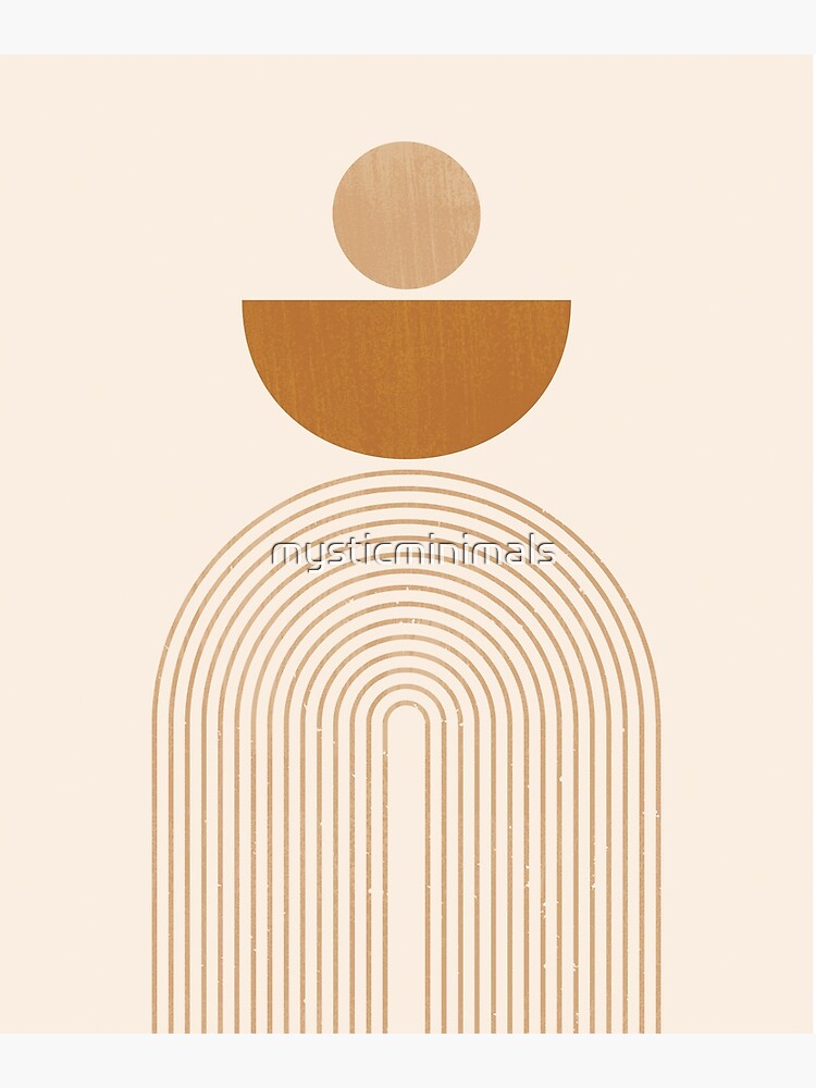 "Mid century modern rainbow" Poster by mysticminimals | Redbubble