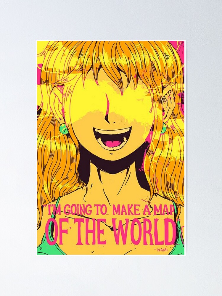 "Nami - A Map of the World" Poster for Sale by gsqui | Redbubble