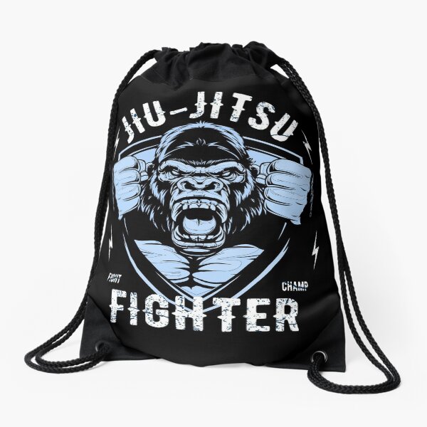 Bjj Brazilian Jiu Jitsu Martial Arts Mma Gorilla Fight Drawstring Bags ...