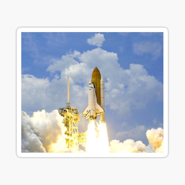 "Space shuttle lift off spacecraft design" Sticker for Sale by ...