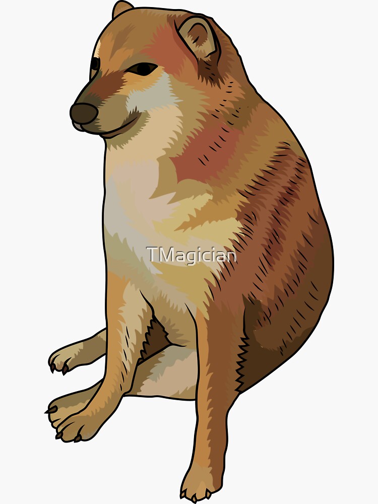 Pegatina «Cheems!» de TMagician | Redbubble