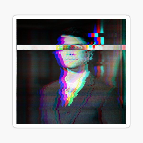 "Gl1tch" Sticker by Crazy-AJ | Redbubble