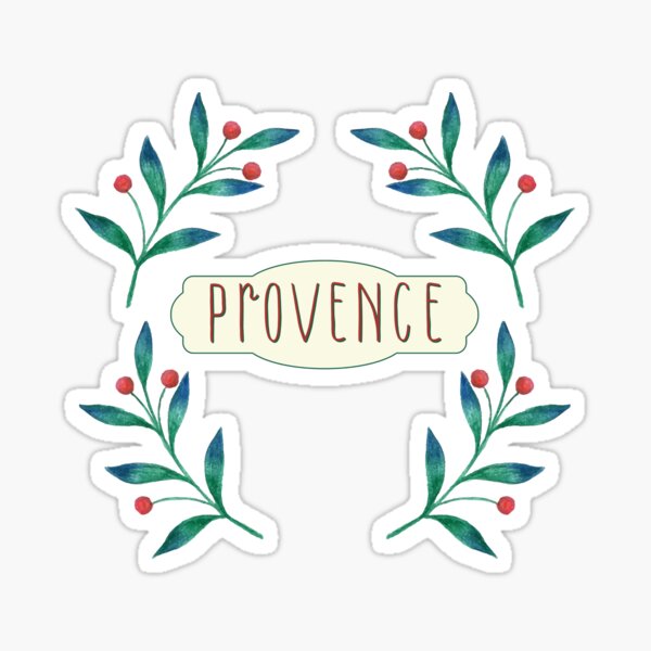 "Provence" Sticker by Mistra | Redbubble