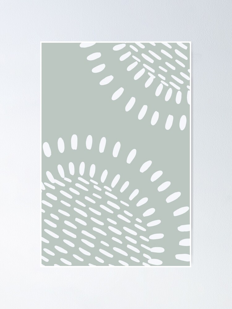 "Light Blue with White Dashes" Poster by DotsandDashesCo | Redbubble