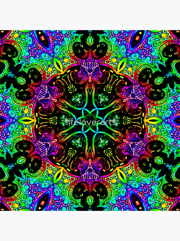 "Mandala of the Core" Sticker for Sale by lifeloverarts | Redbubble