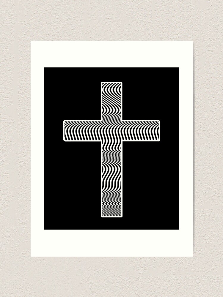 "Gothic Cross Psychedelic Dark Emo Vintage " Art Print for Sale by ...