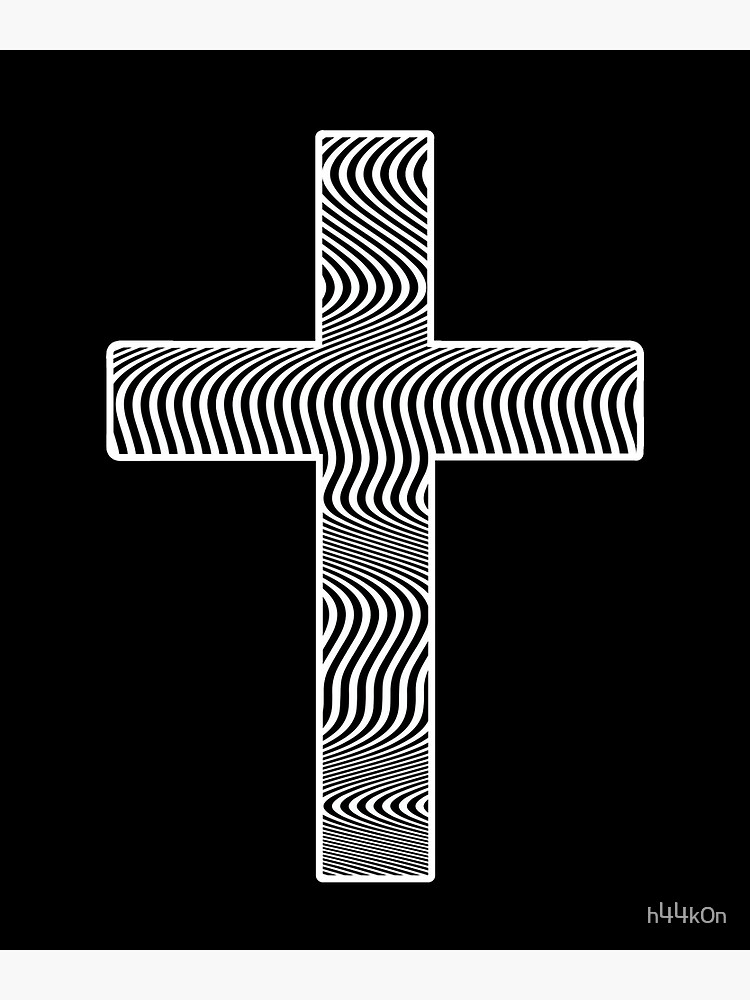 "Gothic Cross Psychedelic Dark Emo Vintage " Art Print for Sale by ...