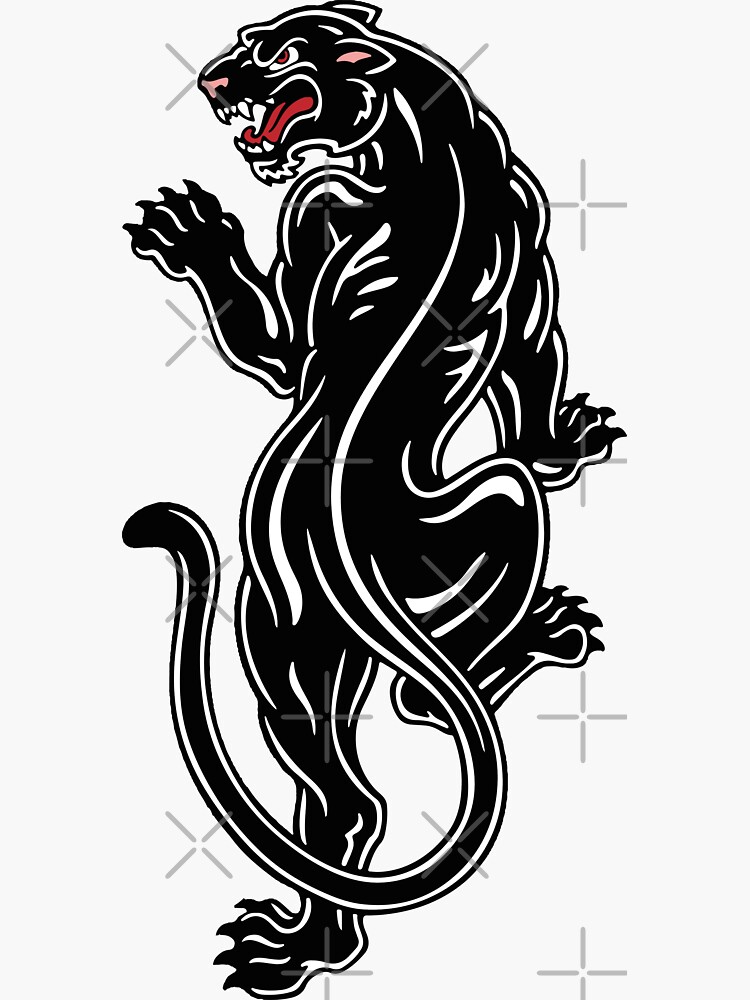 "Black Panther" Sticker for Sale by Jackbradley | Redbubble