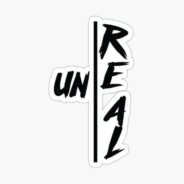 "unReal - Basic Logo" Sticker by Yury73 | Redbubble