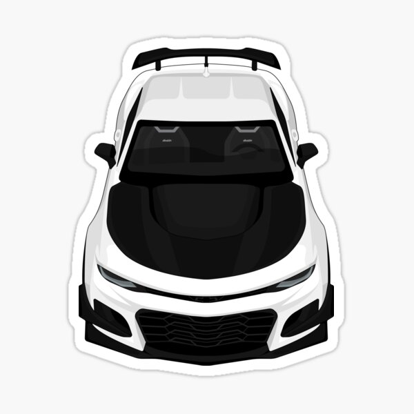 "Camaro ZL1 1LE (White)" Sticker for Sale by VenZolic | Redbubble
