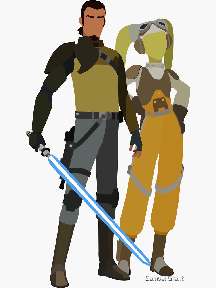 Kanan Jarrus And Hera Syndulla Sticker For Sale By Darklightfilms Redbubble