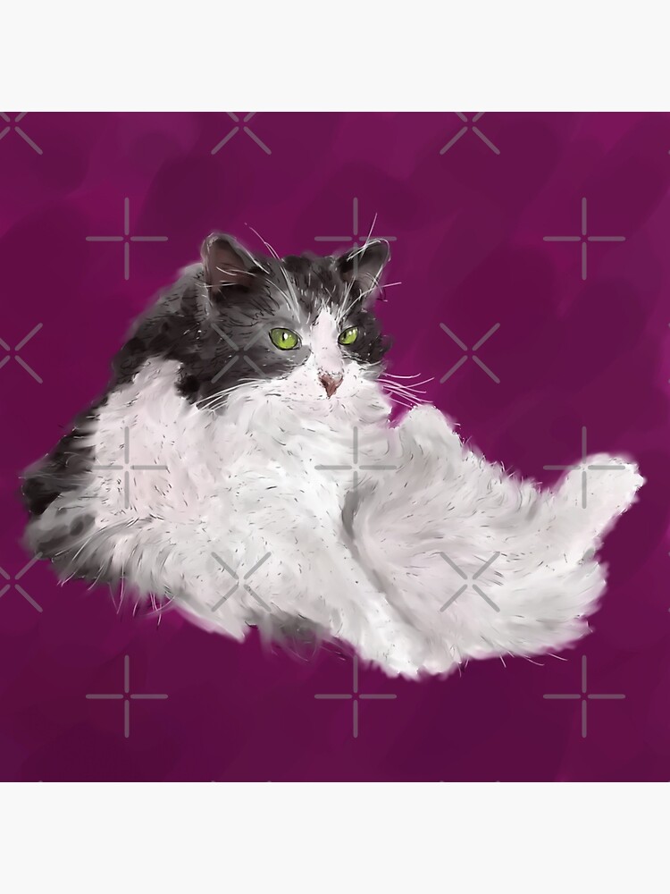 "Floofy Cat" Poster by likecroft | Redbubble