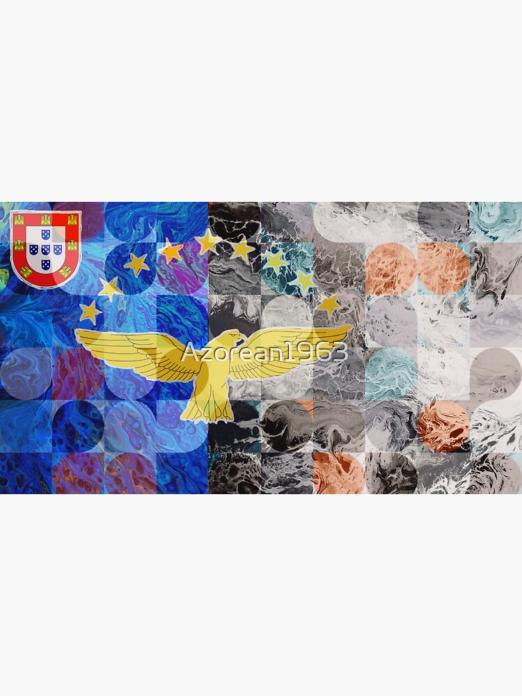 "Azores artistic flag" Sticker for Sale by Azorean1963 | Redbubble