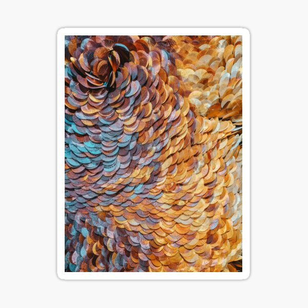 "Golden Fish scales" Sticker for Sale by Ghaleb | Redbubble
