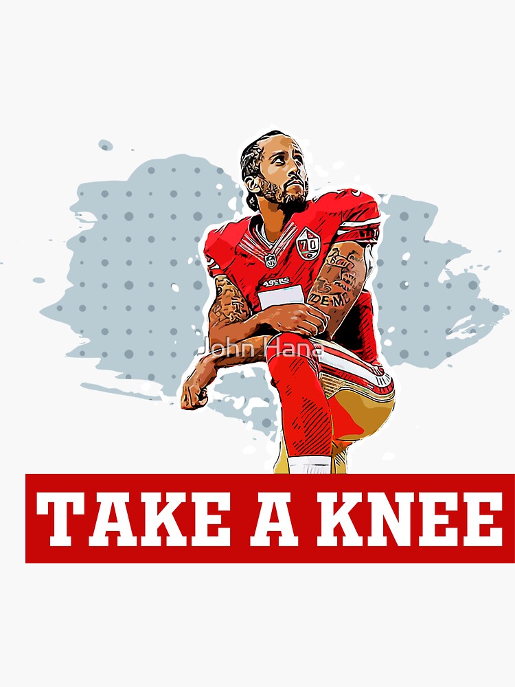 "colin kaepernick take a knee" Sticker by sirius-12456 | Redbubble