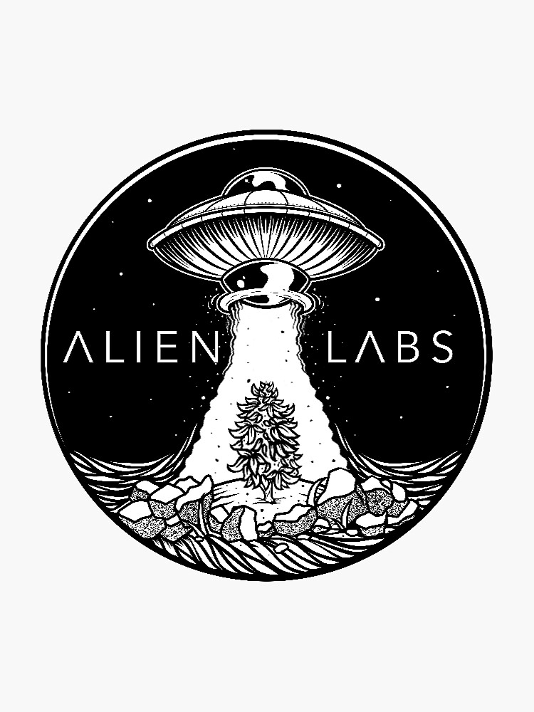 "Alien Labs " Sticker for Sale by danielakarli | Redbubble