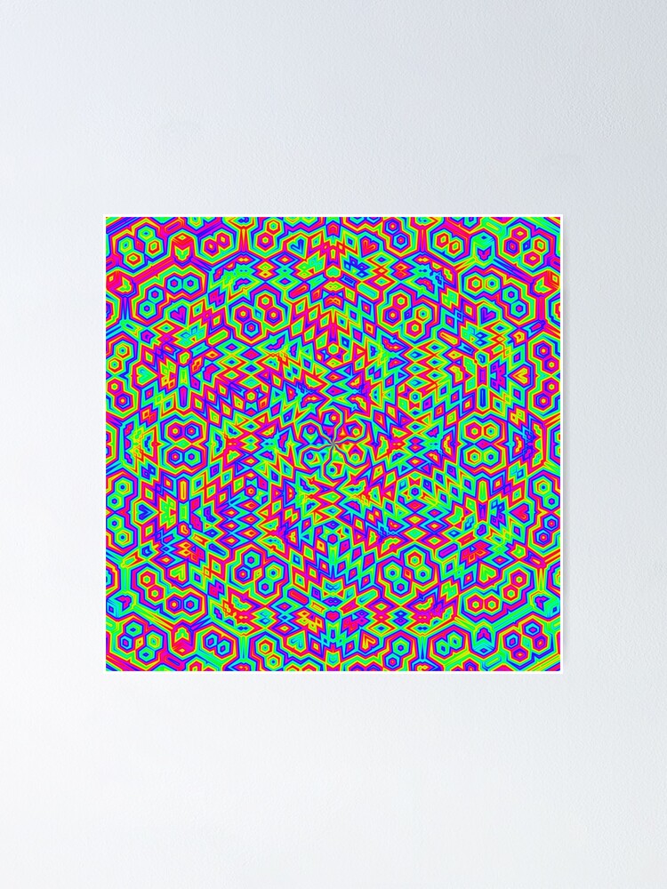 "Psychedelic Trippy Acid Art" Poster by sarcasticsym | Redbubble