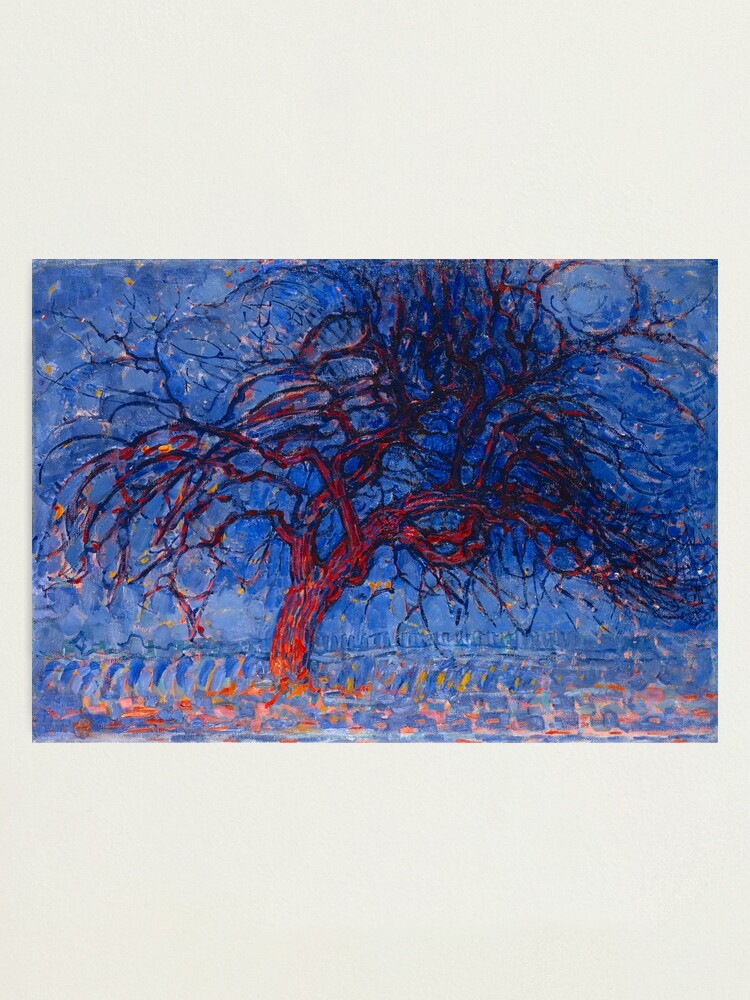 "Mondrian - Evening Red Tree - Piet Mondrian" Photographic Print by ...