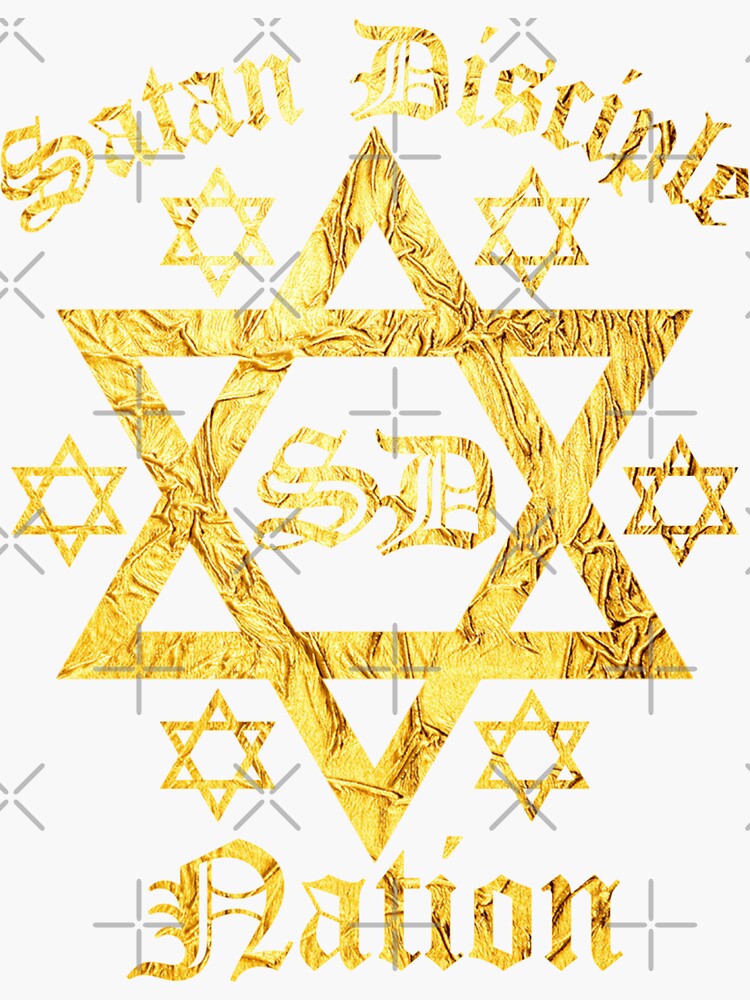 "Satan Disciple Nation" Sticker for Sale by DIRTYDUNNZ | Redbubble