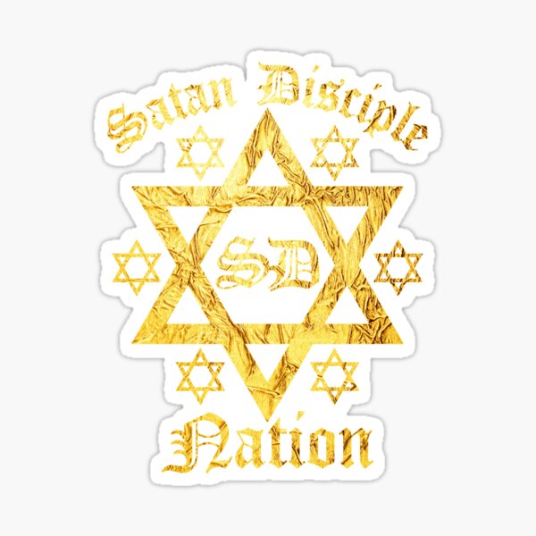 "Satan Disciple Nation" Sticker for Sale by DIRTYDUNNZ | Redbubble