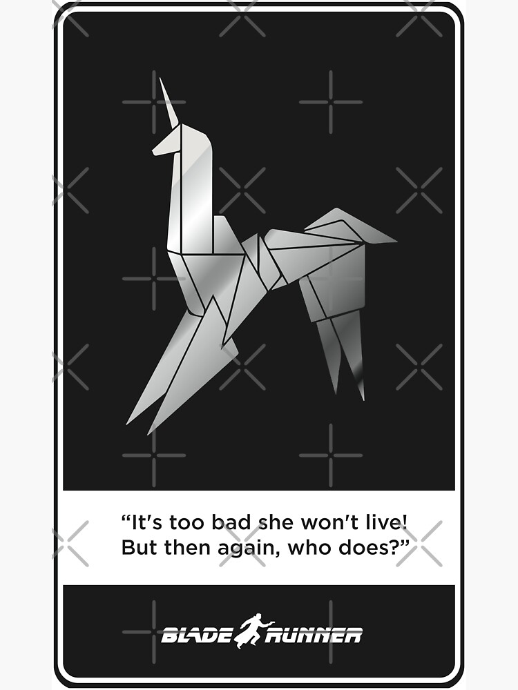 "Blade Runner Unicorn" Sticker for Sale by camikaze-es | Redbubble