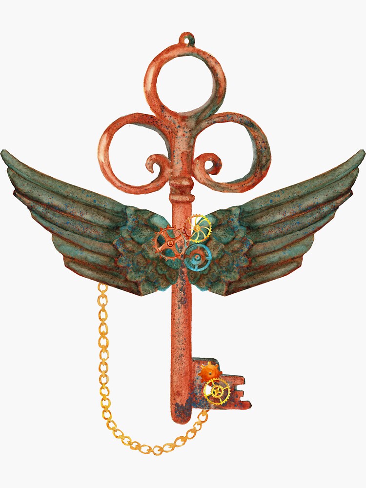 "Steampunk key" Sticker by Yanyeva | Redbubble
