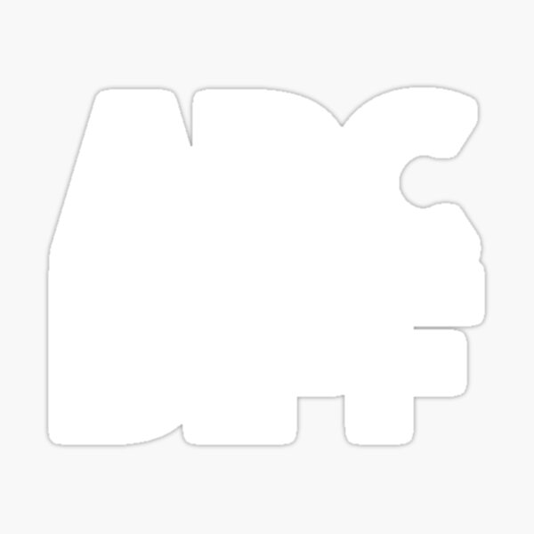 "ADC DIFF | ADC Difference | White Text" Sticker by agsduy | Redbubble