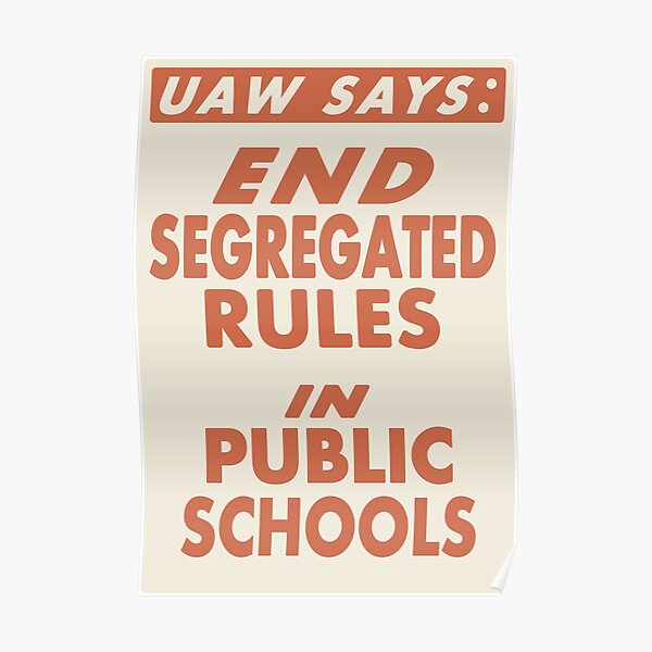 "END SEGREGATED RULES (RED)" Poster for Sale by madefresh | Redbubble