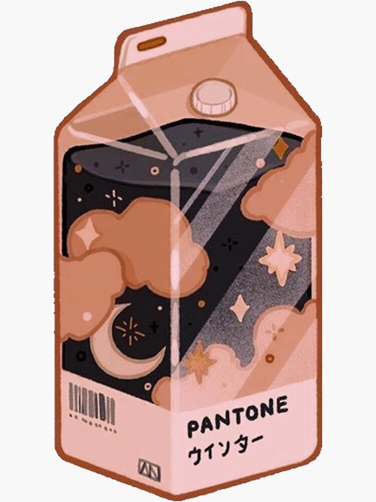 "pantone carton milk" Sticker for Sale by obial | Redbubble