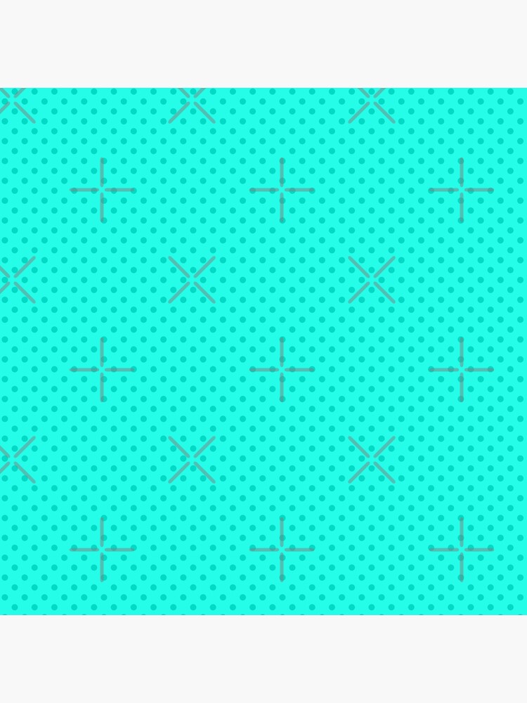 "Pattern, turquoise blue dots on turquoise blue background" Poster by ...