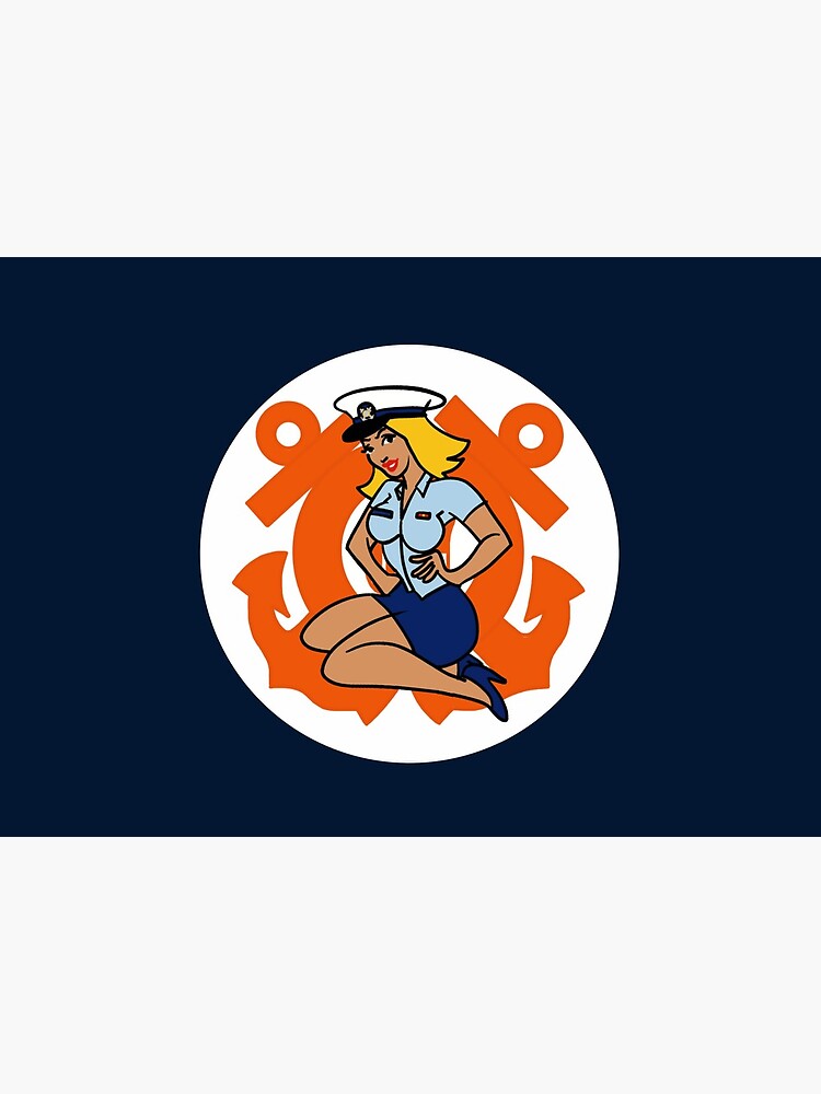 "Coast Guard Shield Pinup - Trops" Art Print for Sale by ...
