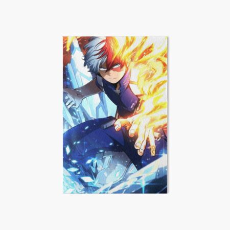 "Shouto Todoroki ice and fire" Art Board Print for Sale by redmight ...